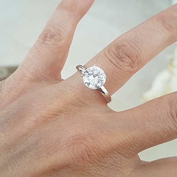Jewelry | 2ct Round Engagement Ring Sizes 5 6 7 8 9 | Poshmark